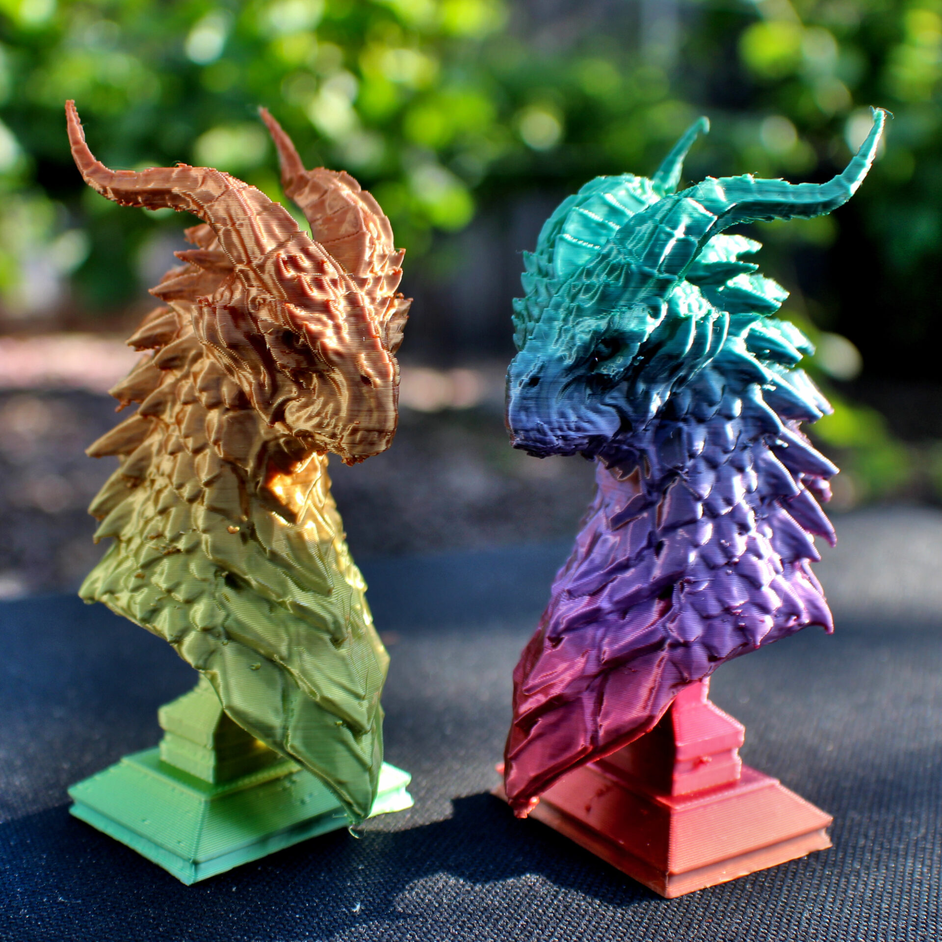 Rainbow Dragon Bust - Simons Magic Shoppe