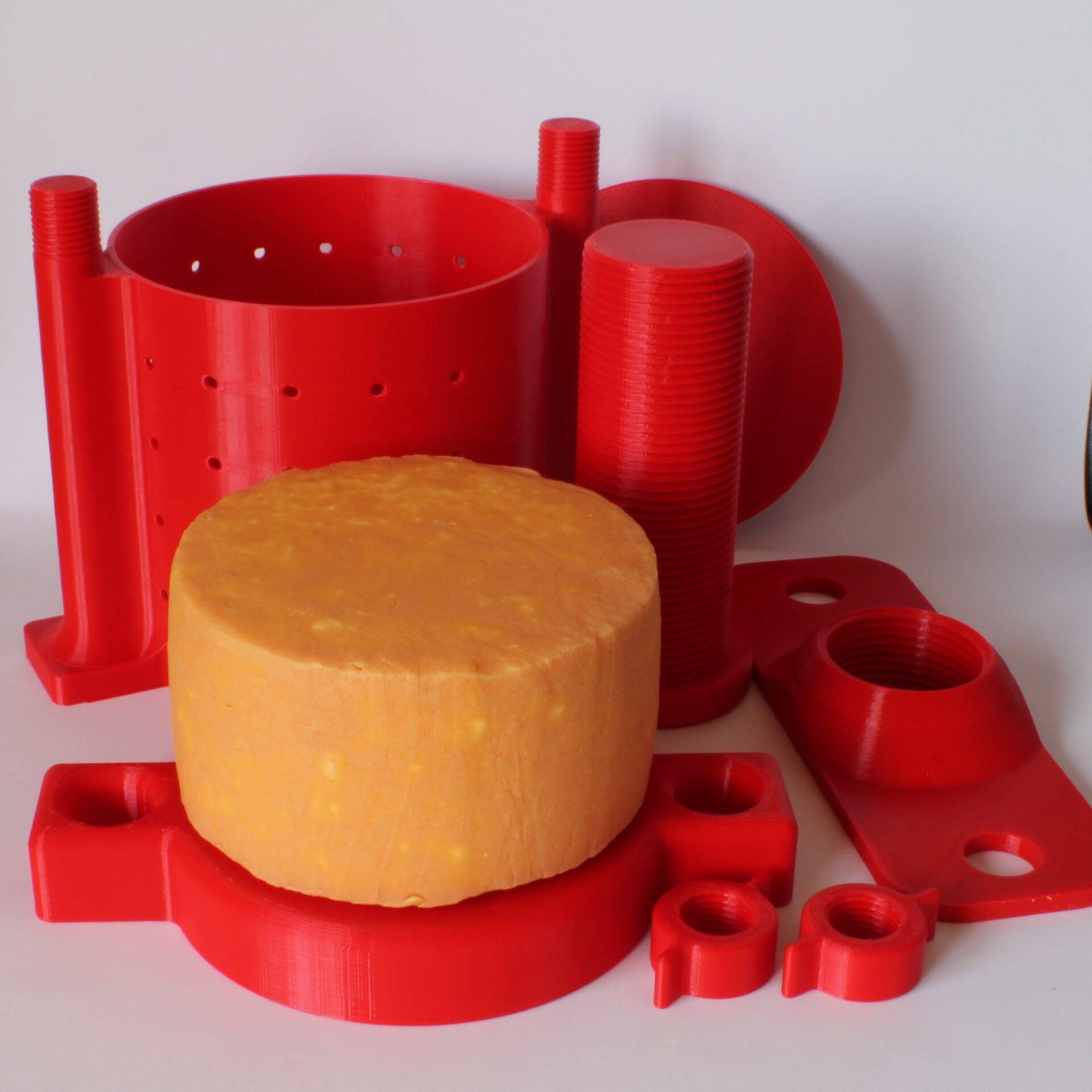 How to make Cheddar Cheese with a 3D-Printed Cheese Press Part 2 ...
